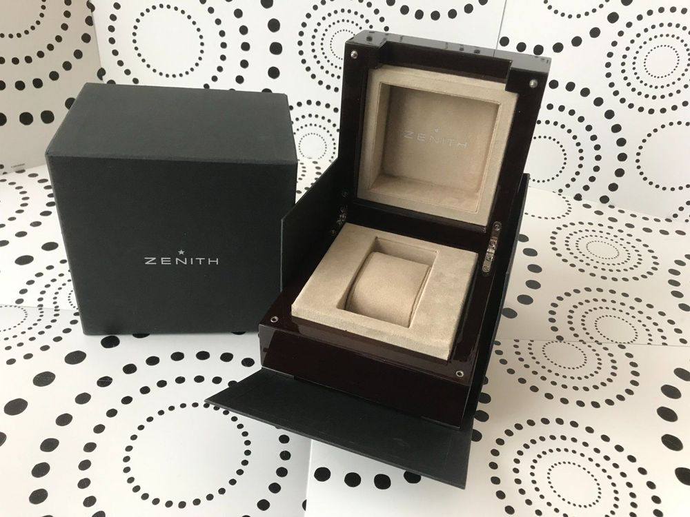 ZENITH ORIGINAL - WATCH CASE BOX ECRIN - SCHACHTEL - WOOD ! (Neuf (Voir ...