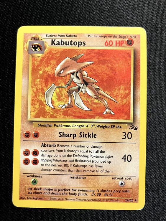 Pokemon Kabutops - Fossil 24/62 - English | Kaufen auf Ricardo
