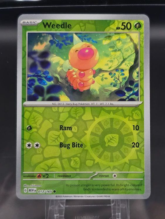 Weedle [Reverse Holo] #13 MEW 151 NM / 🇬🇧 (D'occasion) à COINTRIN pour ...