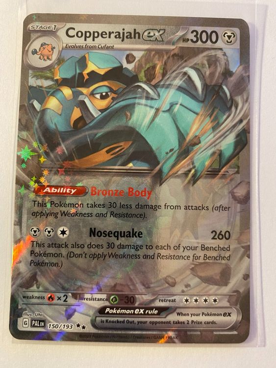 Pokemon Copperajah EX 150/193 Paldea Evolved EN | Kaufen auf Ricardo