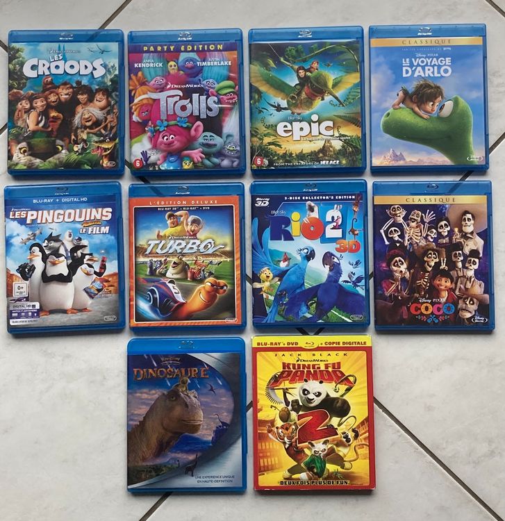 Films 10 DVD Blu-ray (Disney, Pixar...) (Gebraucht) in Bassecourt für CHF 45 – mit Lieferung auf ...