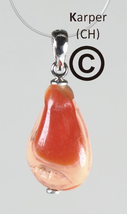 Feuer Opal, Anhänger / Pendentif Opale de feu, S 925 Rho | Kaufen auf Ricardo