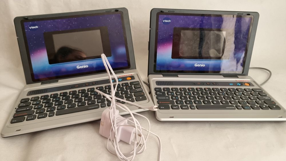 2x Vtech Genio Lerncomputer Laptop Kinder Tablet Spielzeug (Gebraucht ...