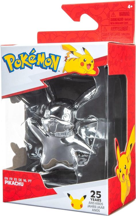 Pokemon 25th Celebration Pikachu Figur 7,6 cm Silber (Neuf avec ...