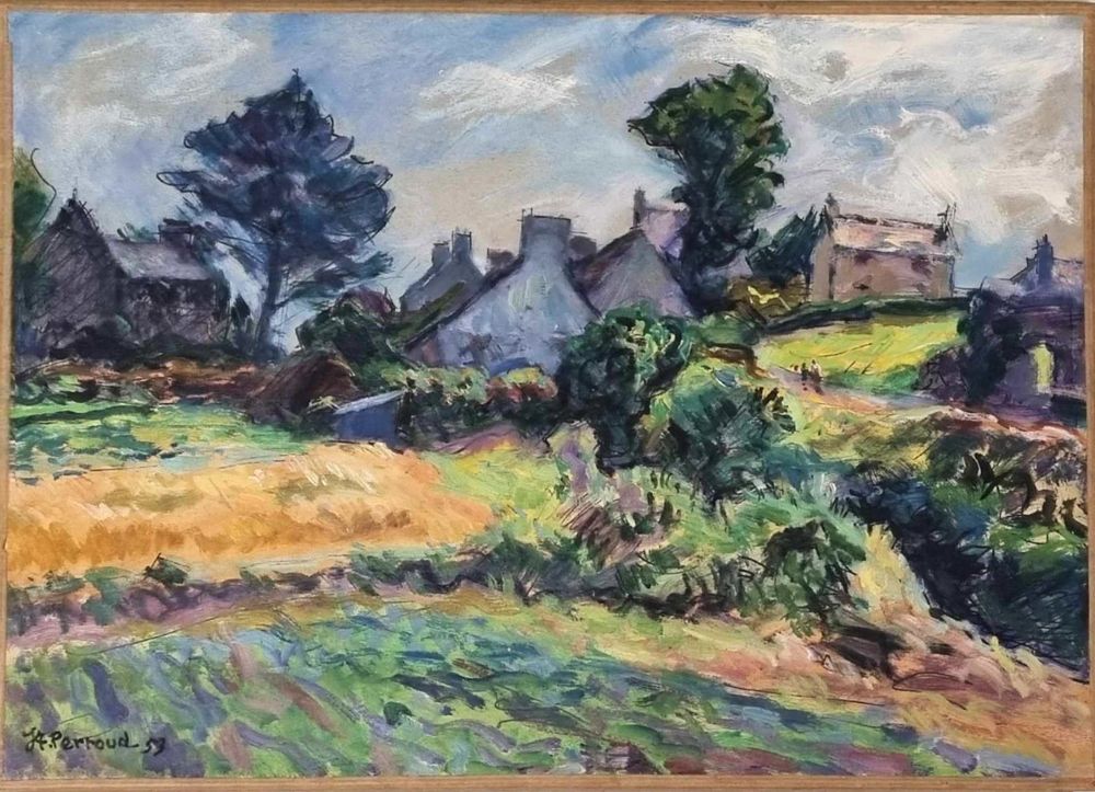 Jan Andre Perroud Ölgemälde Landschaft | Kaufen auf Ricardo