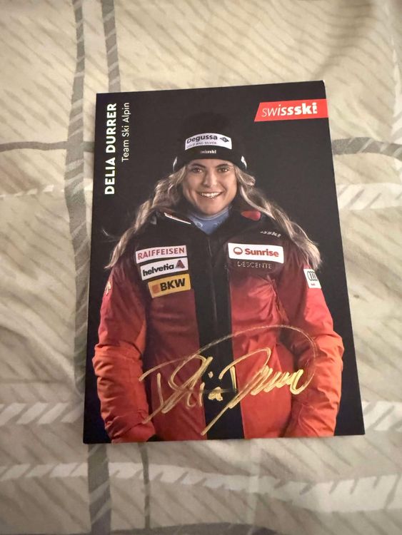 Signiertes Bild Delia Durrer Skistar | Kaufen auf Ricardo