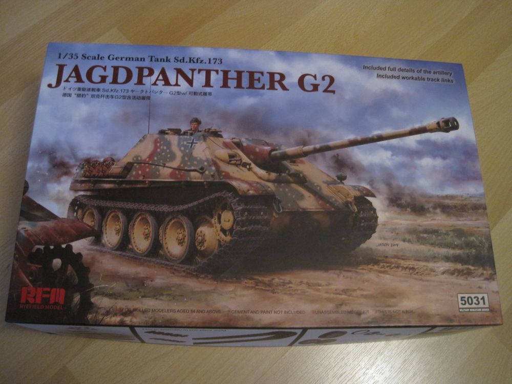 Jagdpanther G2 German SD Kfz 173 RFM Topp Bausatz 1:35 NEU (Neu und ...