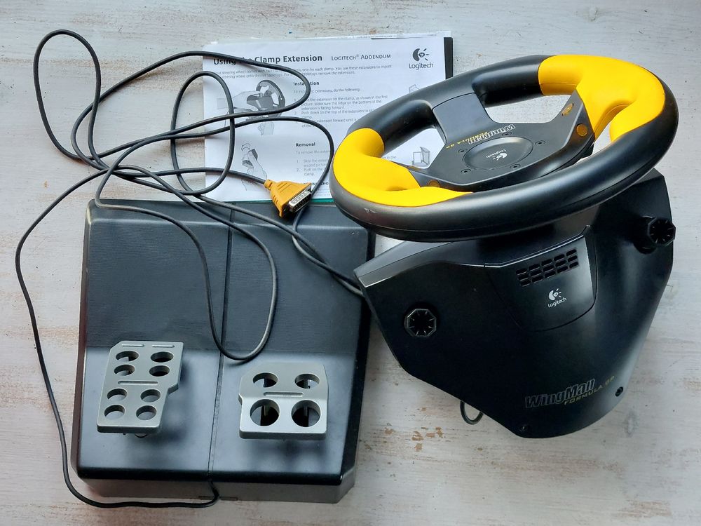 Logitech WingMan Formula GP, pedals included (gameport only) (Gebraucht ...