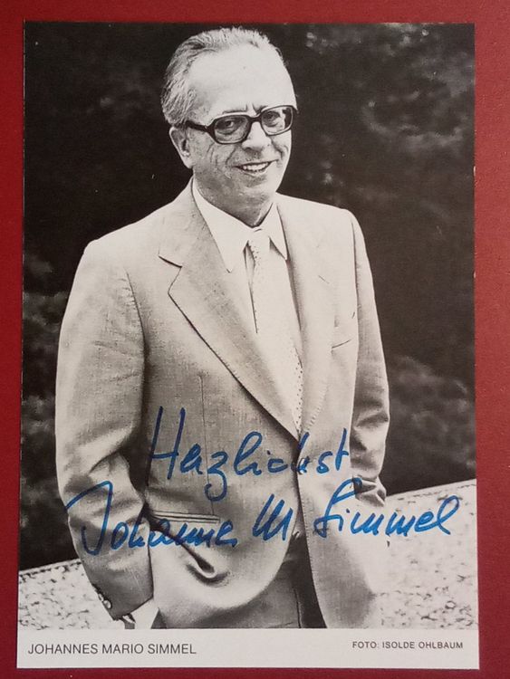 Johannes Mario Simmel Autogramm Fotopostkarte 10x15cm | Kaufen auf Ricardo