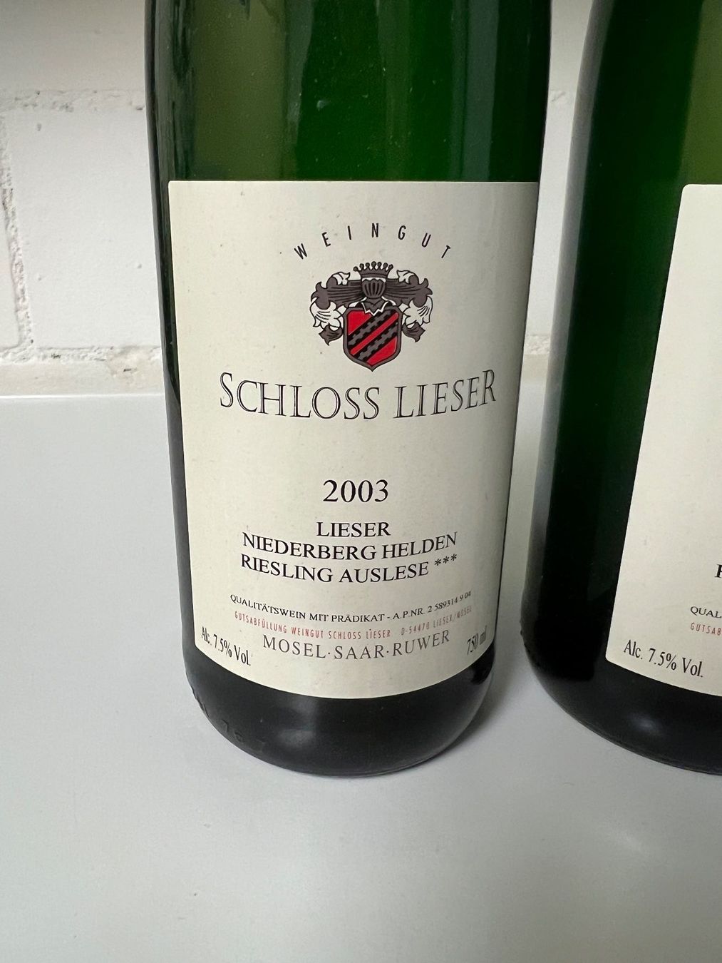 Schloss Lieser, Riesling Auslese 2003, Top Jahrgang, Rarität (Neu und ...