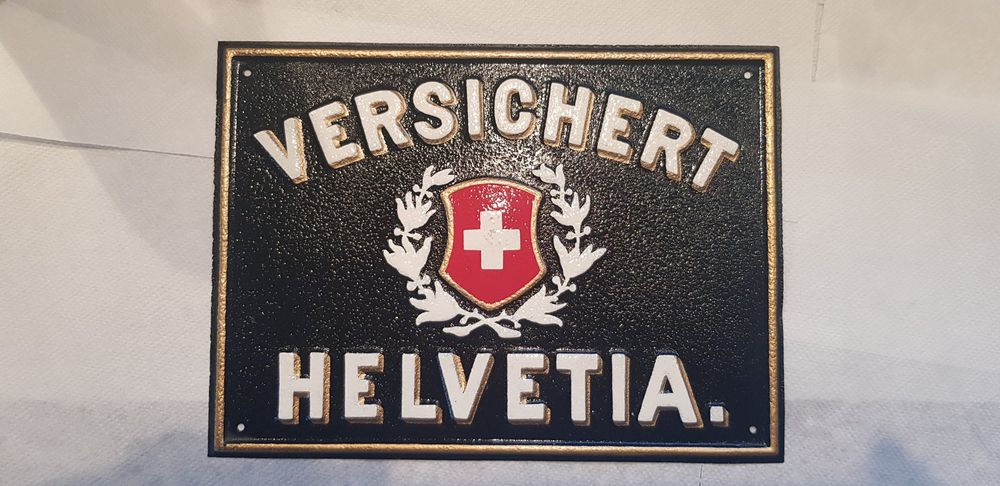 BLECHSCHILD ORIGINAL "HELVETIA" (Gebraucht) in Biberist für CHF 16 ...
