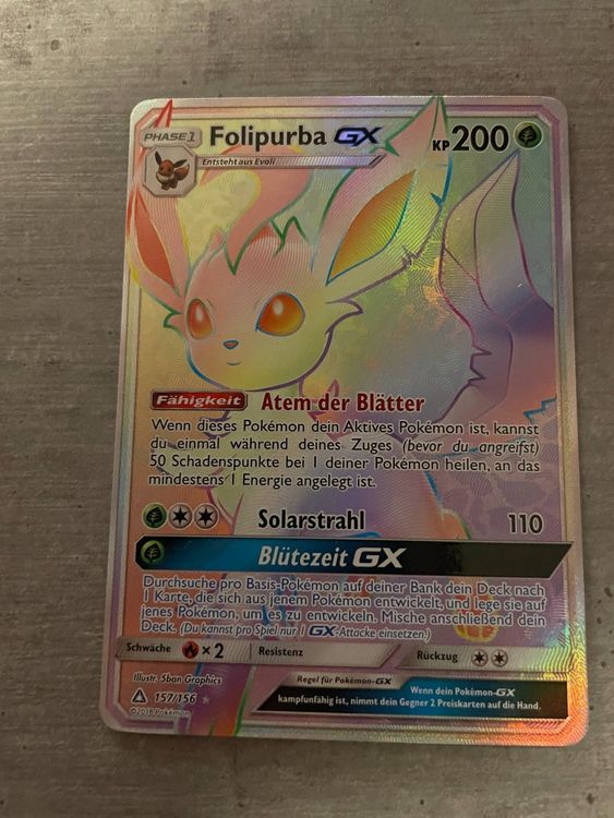 Pokémon Karte / Ultra Prisma / Folipurba GX Rainbow (Neu (gemäss Beschreibung)) in Winterthur ...