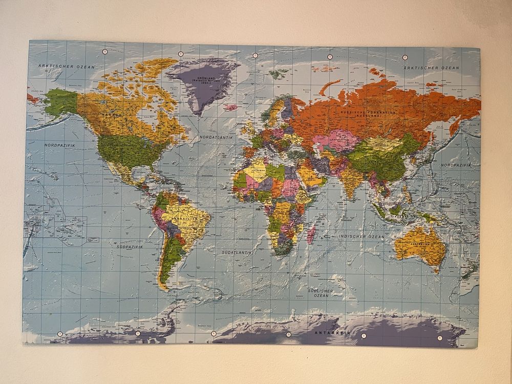 Weltkarte Pinnwand | Kaufen auf Ricardo