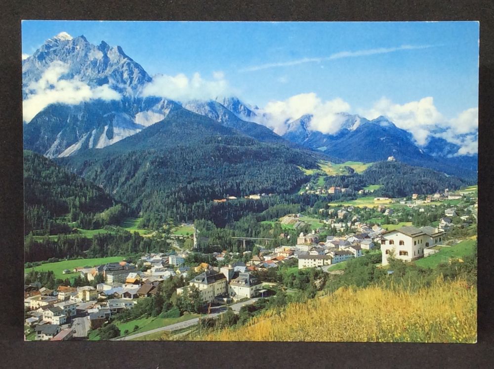 Scuol m Pisocgruppe im Hintergrund Vulpera u Schloss Tarasp (Gebraucht) in Widnau für CHF 1 ...