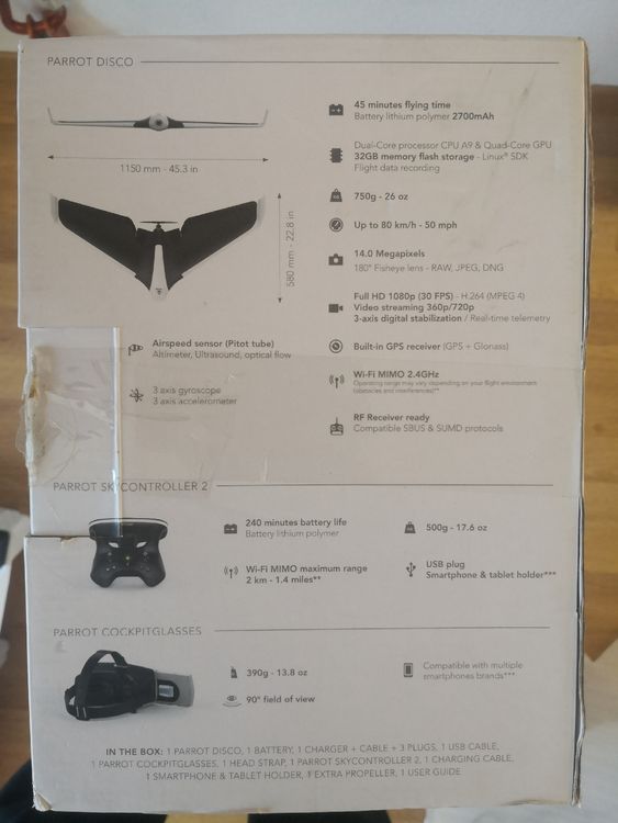 Parrot Disco FPV | Kaufen auf Ricardo