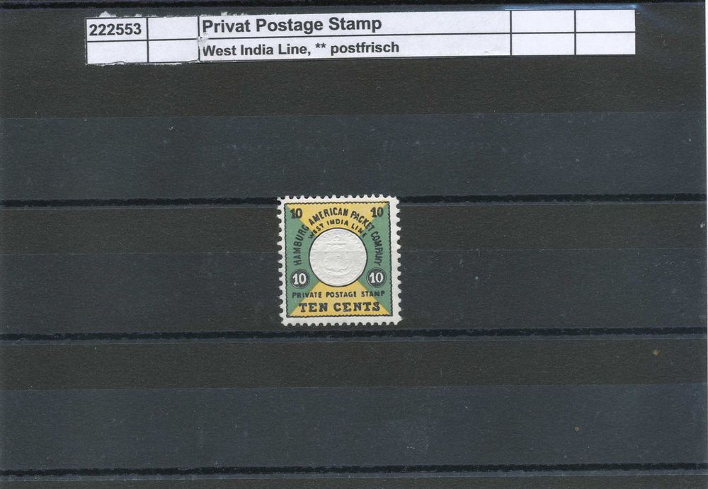 Vignette, Privat Postage Stamp "West India Line" (Gebraucht) in ...