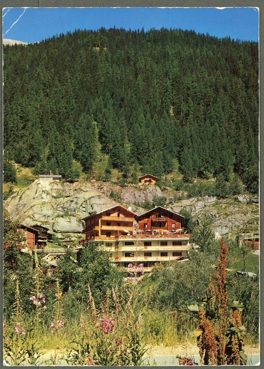 AK color Blatten VS Lötschental, Hotel "Edelweiss" ≈ 1970 (Gebraucht) in Basel für CHF 2.8 – mit ...