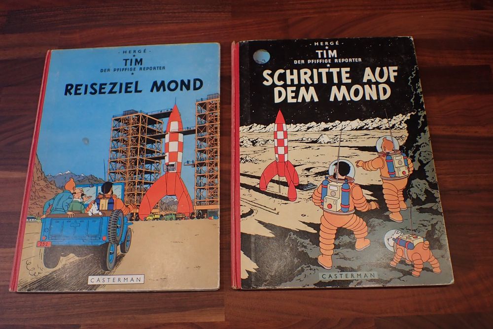 2 alte Hergé TIM der pfiffige Reporter Comic Hefte CASTERMAN (Gebraucht ...