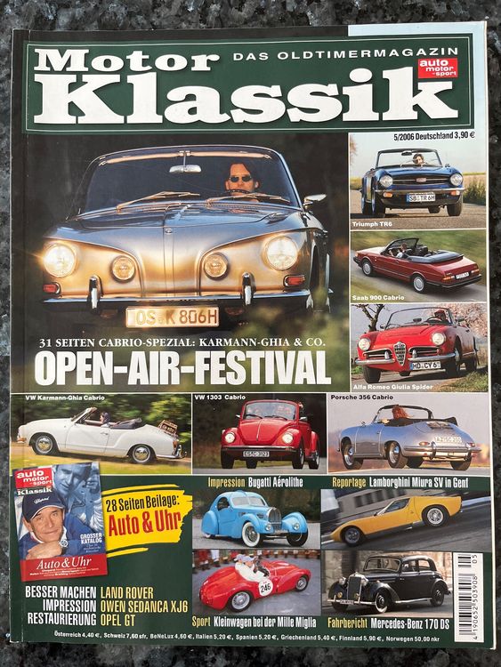Motor Klassik Magazin 5/2006 VW Lamborghini Saab Alfa Romeo (Gebraucht ...