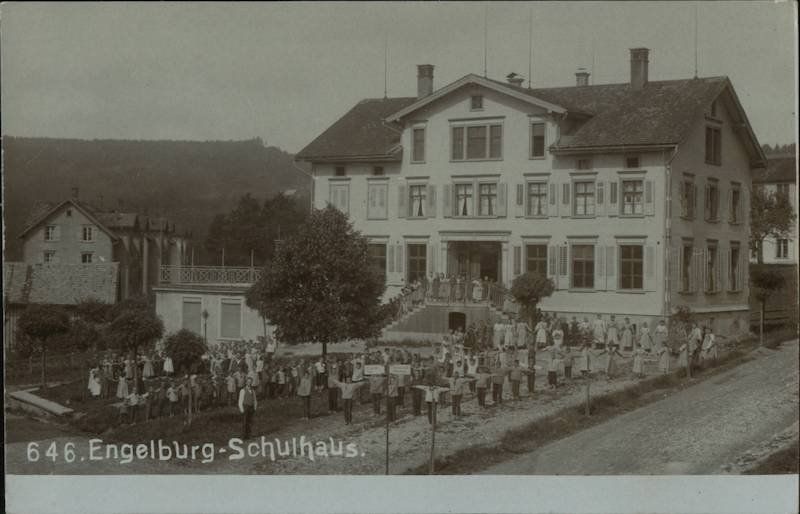 Engelburg SG Schulhaus Foto AK 1910 | Kaufen auf Ricardo