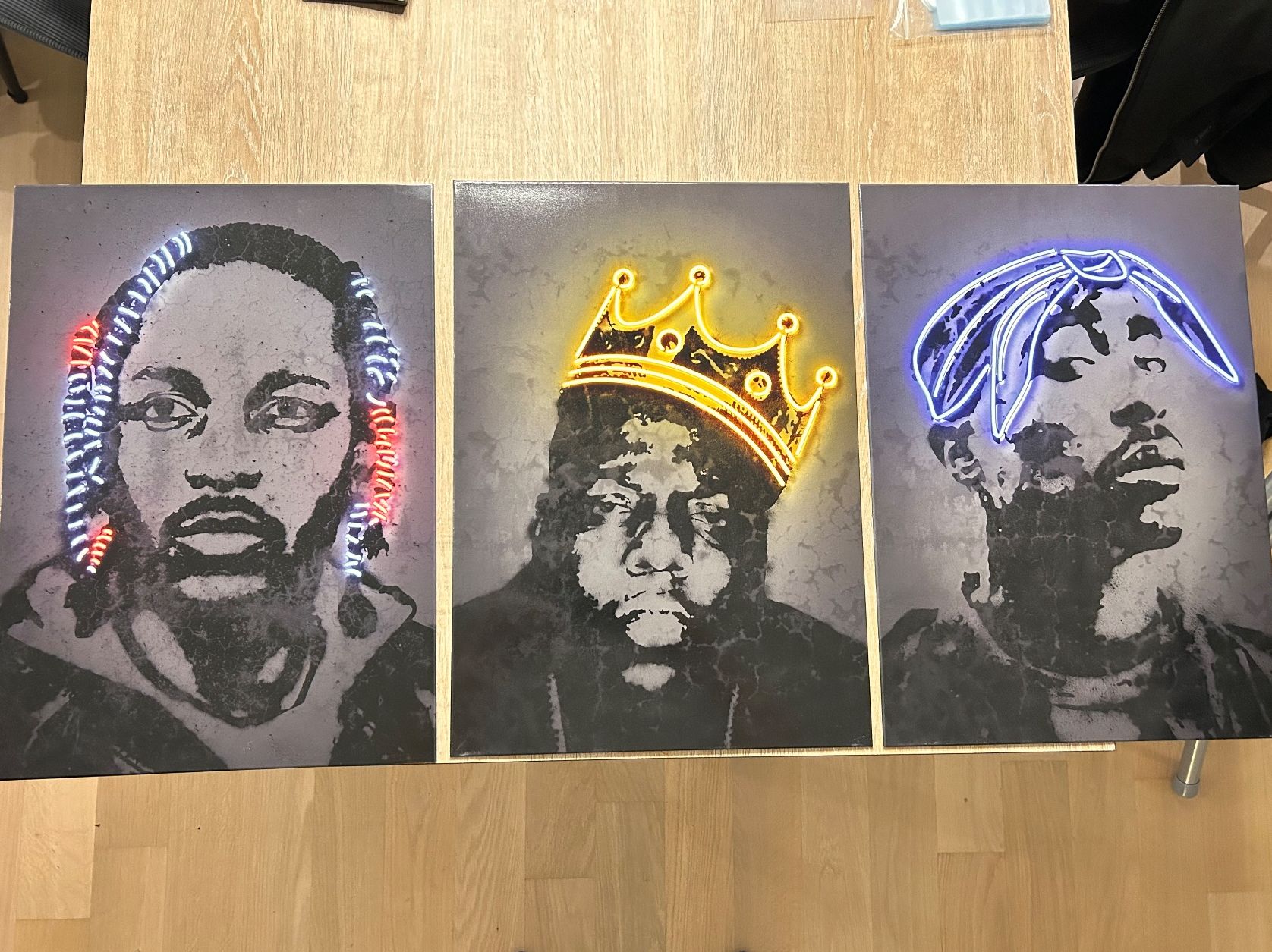 3er-Set Displate Metall-Poster – Kendrick Lamar, B.I.G, 2Pac (Gebraucht ...