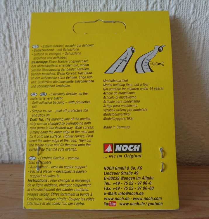 Spur Z, Noch 44920 (2 x Stein-Arkadenmauer) + 44150 Teerstr. (Neu und ...