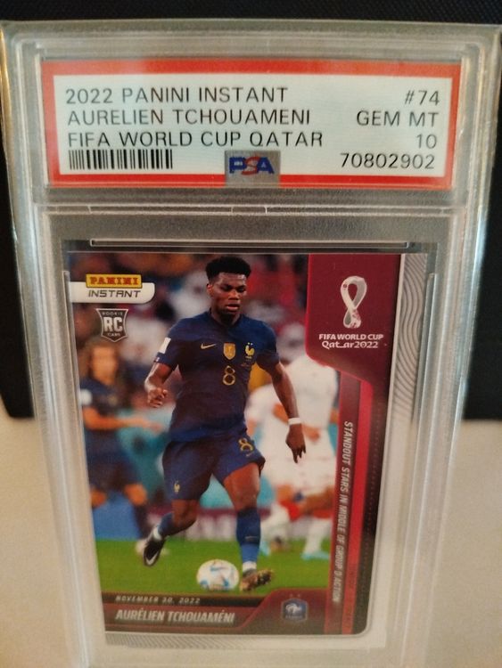 Tchouameni PSA 10 Instant Rookie Frankreich WM 2022 Gem Mint (Neu ...
