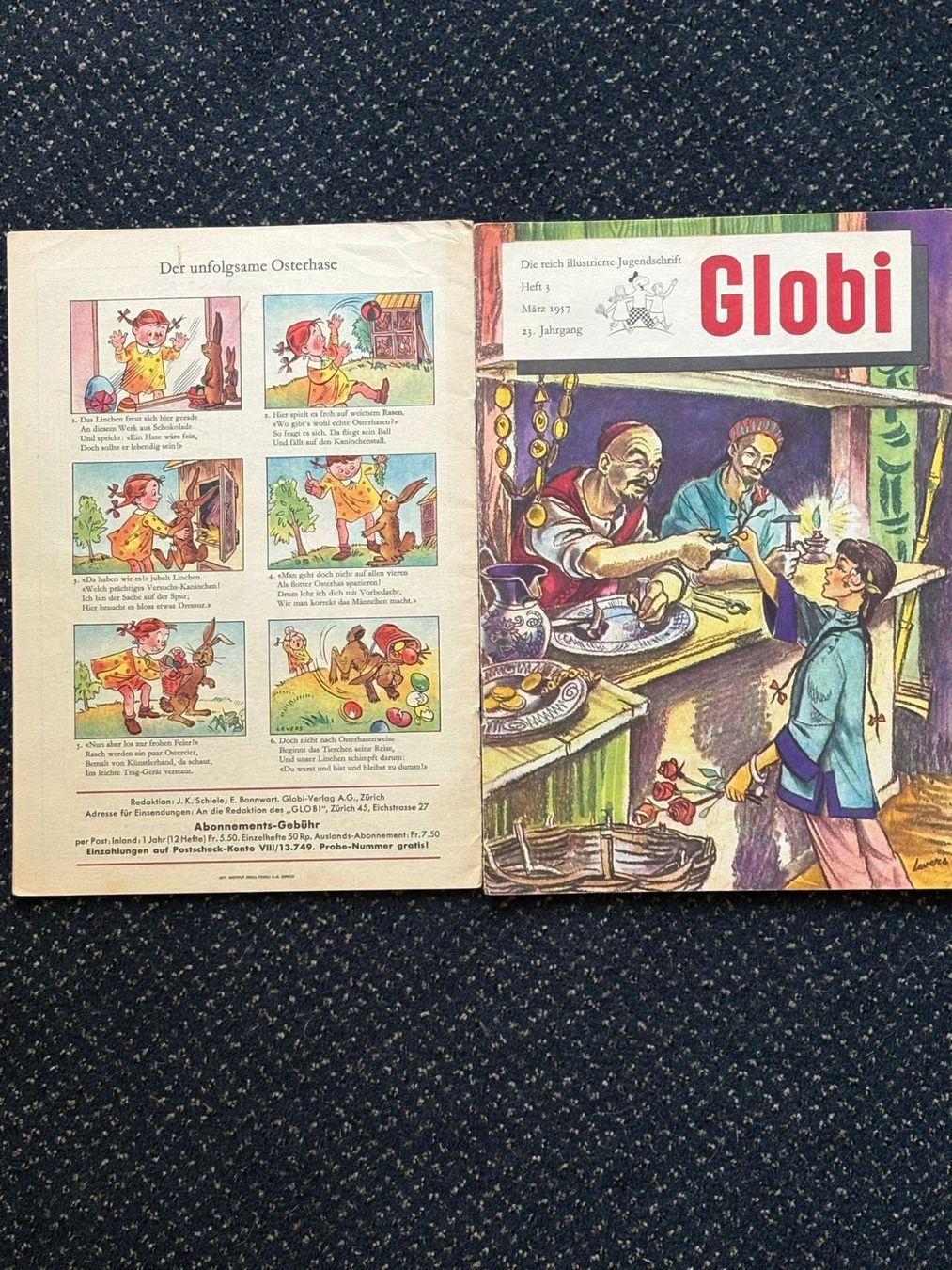 Globi , Die reich illustrierte Jugendzeitschrift (Gebraucht) in Zürich ...