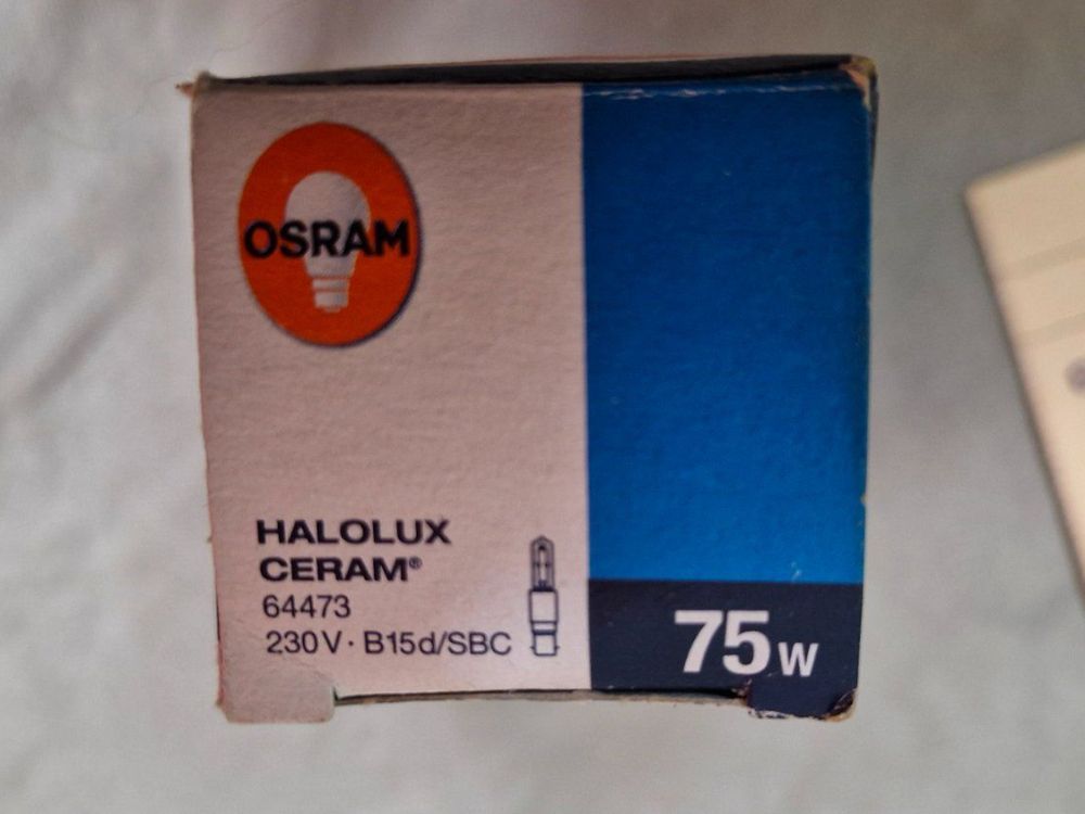 Osram Halolux Ceram 75 W64473 230V B15d/SBC (53) (Gebraucht) in Dorf ...