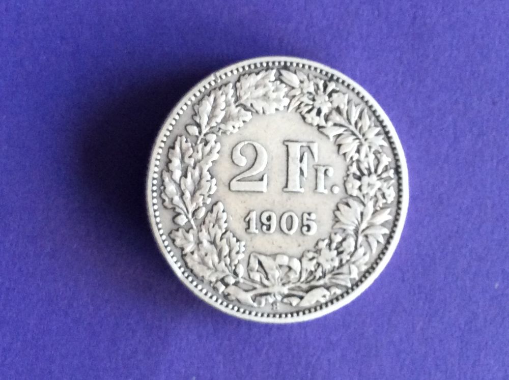 2 francs 1905 (Gebraucht) in Genève für CHF 8 – mit Lieferung auf Ricardo kaufen