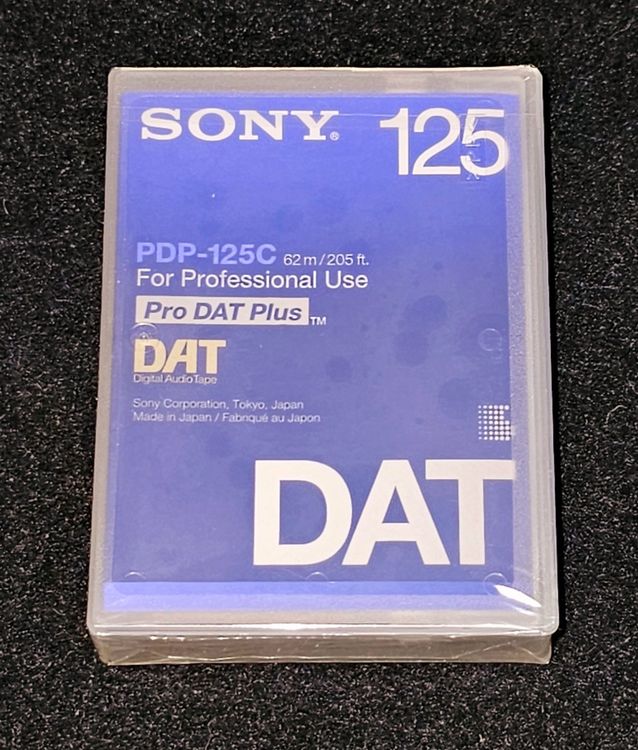 Cassettes DAT SONY" 125 PRO DAT PLUS " (Neu und originalverpackt) in ...