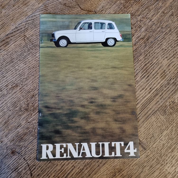 Prospekt Renault 4 Vintage Orginal Oldtimer 70er Jahre (Gebraucht) in ...