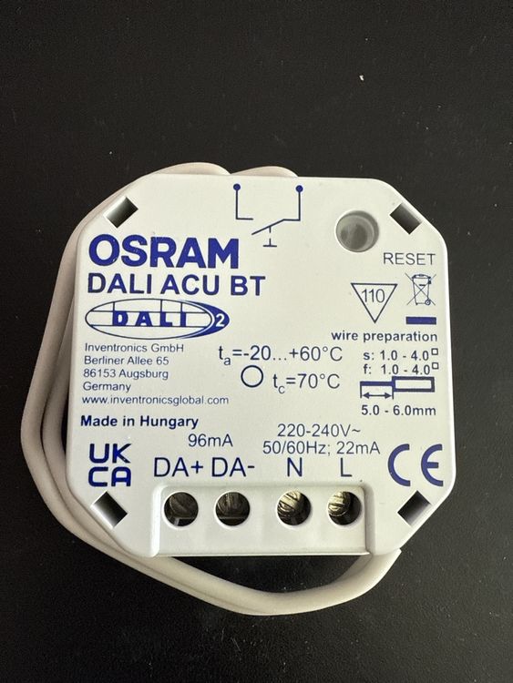 OSRAM DALI ACU BT Control - Neuwertig - Steuerung leicht (Gebraucht) in ...