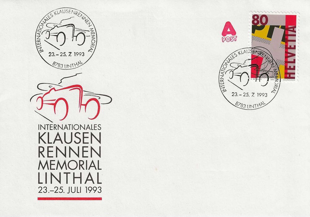 8783 Linthal - 23*25.07.93 (Neu (gemäss Beschreibung)) in rolle für CHF ...