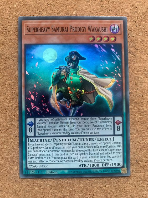 Superheavy Samurai Prodigy Wakaushi CYAC-EN006 | Kaufen auf Ricardo