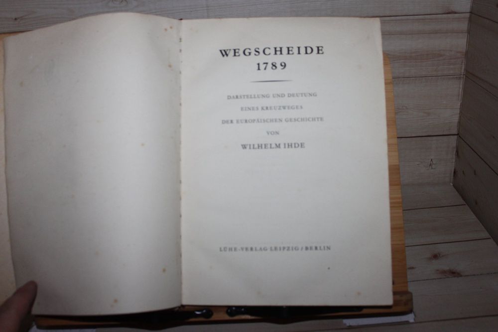 Wegscheide 1789 - IHDE (Gebraucht) in Kaden für CHF 40 – mit Lieferung auf Ricardo kaufen
