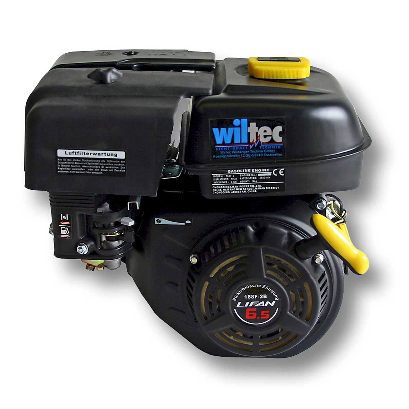 Lifan 168 Benzinmotor 4,8 kW 6,5 PS (Neu und originalverpackt) in ...