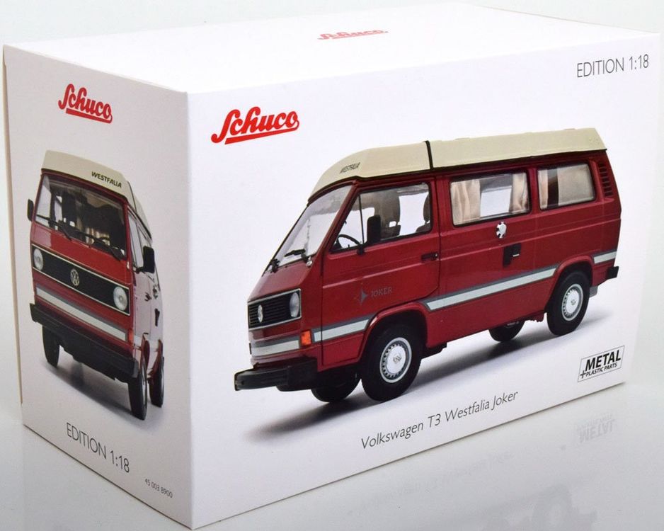 VW T3 WESTFALIA JOCKER DUNKELROT 1:18 SCHUCO (Neu und originalverpackt) in Suhr für CHF 129 ...
