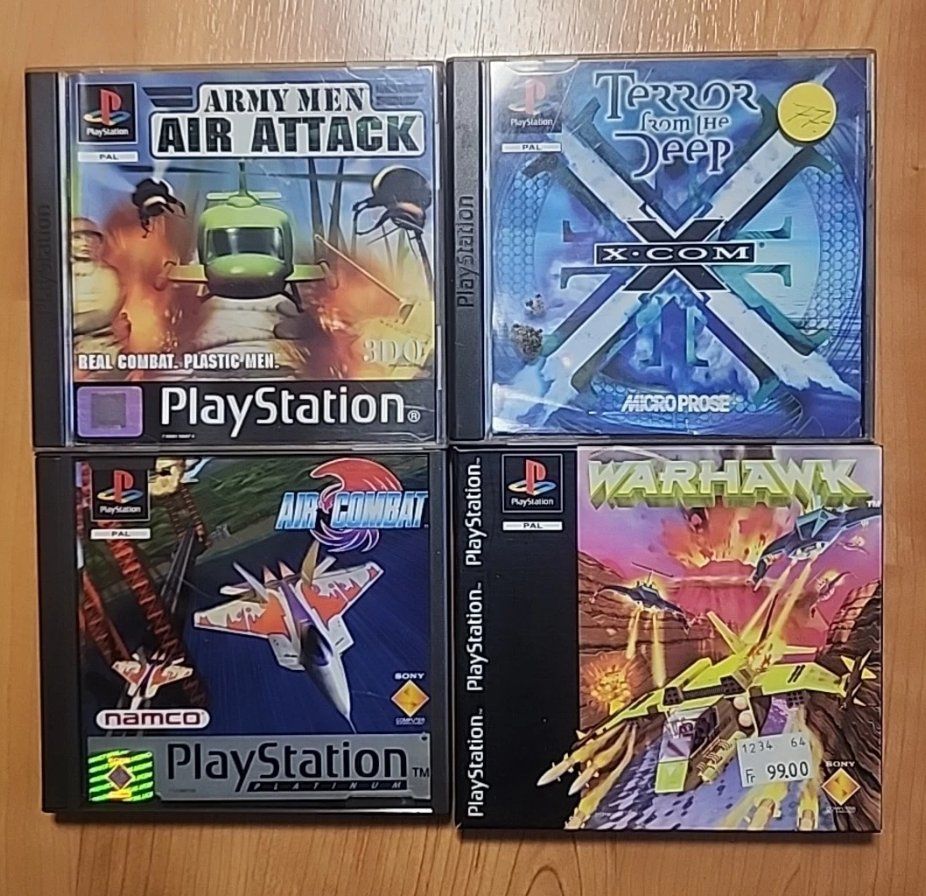 PS1 4er Set – Army Men + X-COM + Warhawk + Air Combat (Gebraucht) in ...