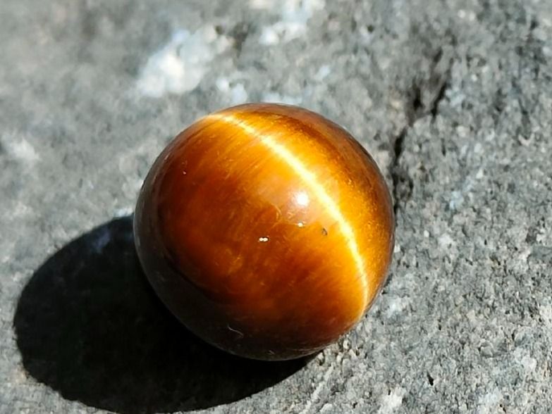 Bille 13mm oeil de tigre pour bague Gilbert Albert (Gebraucht) in Dugny (Leytron) für CHF 35 ...