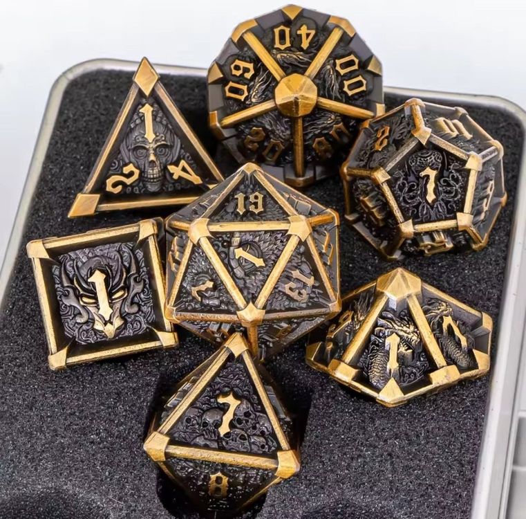 Dungeons and Dragons d&d dnd metal Würfel (Neu (gemäss Beschreibung ...