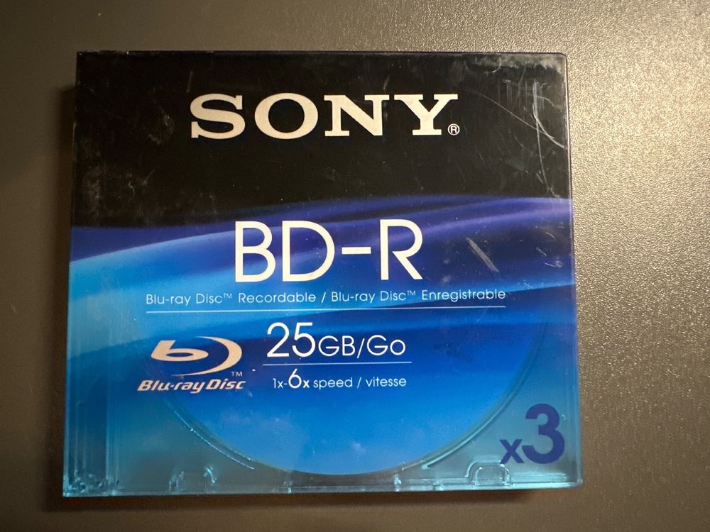 Sony BD-R 25GB x3 (Neu und originalverpackt) in Zürich für CHF 1 – mit Lieferung auf Ricardo kaufen