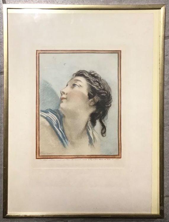 Sehr Interessante Portrait Radierung von eine Damme (Gebraucht) in Root für CHF 5 – mit ...