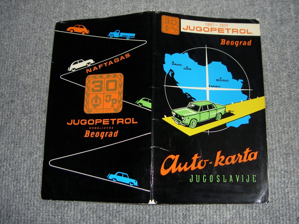 Autokarte des ehem. Jugoslawien von 1977 (Gebraucht) in für CHF 5.6 – mit Lieferung auf Ricardo ...