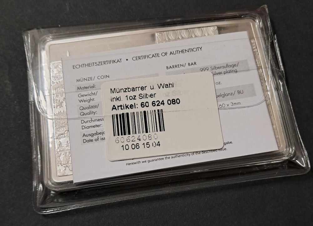 1 OZ Silber in 3 OZ Barren, Silber 999 (Neu und originalverpackt) in Weinfelden für CHF 119 ...