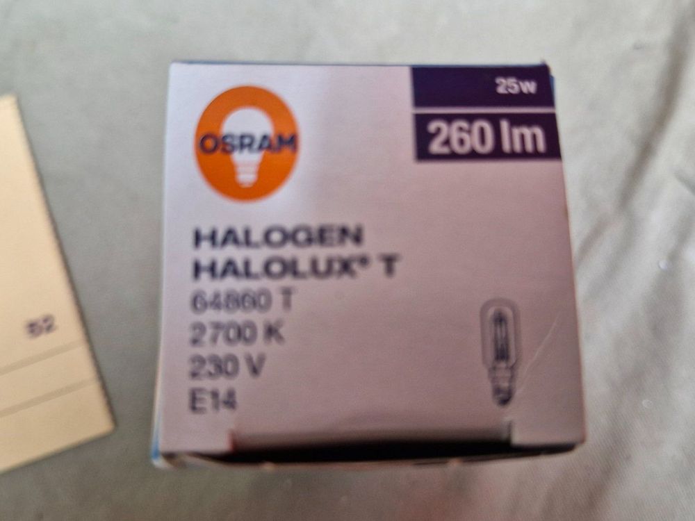 Osram Halolux T 25 W 260 Im 64860T 2700K 230V E14 (52) (Neu und ...