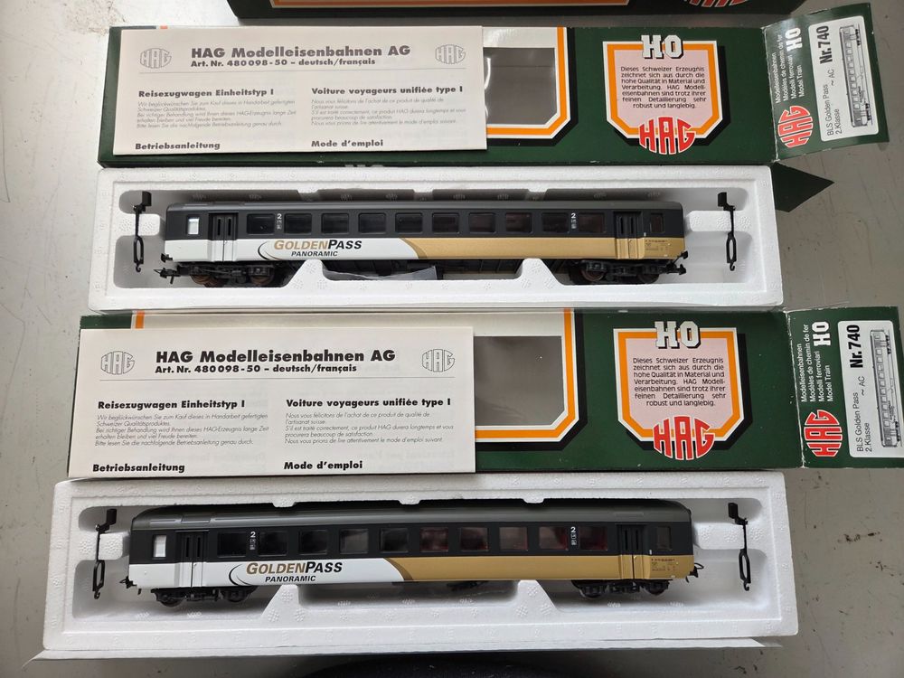 4 HAG BLS Golden Pass Personenwagen (Neu (gemäss Beschreibung)) in Lohn ...