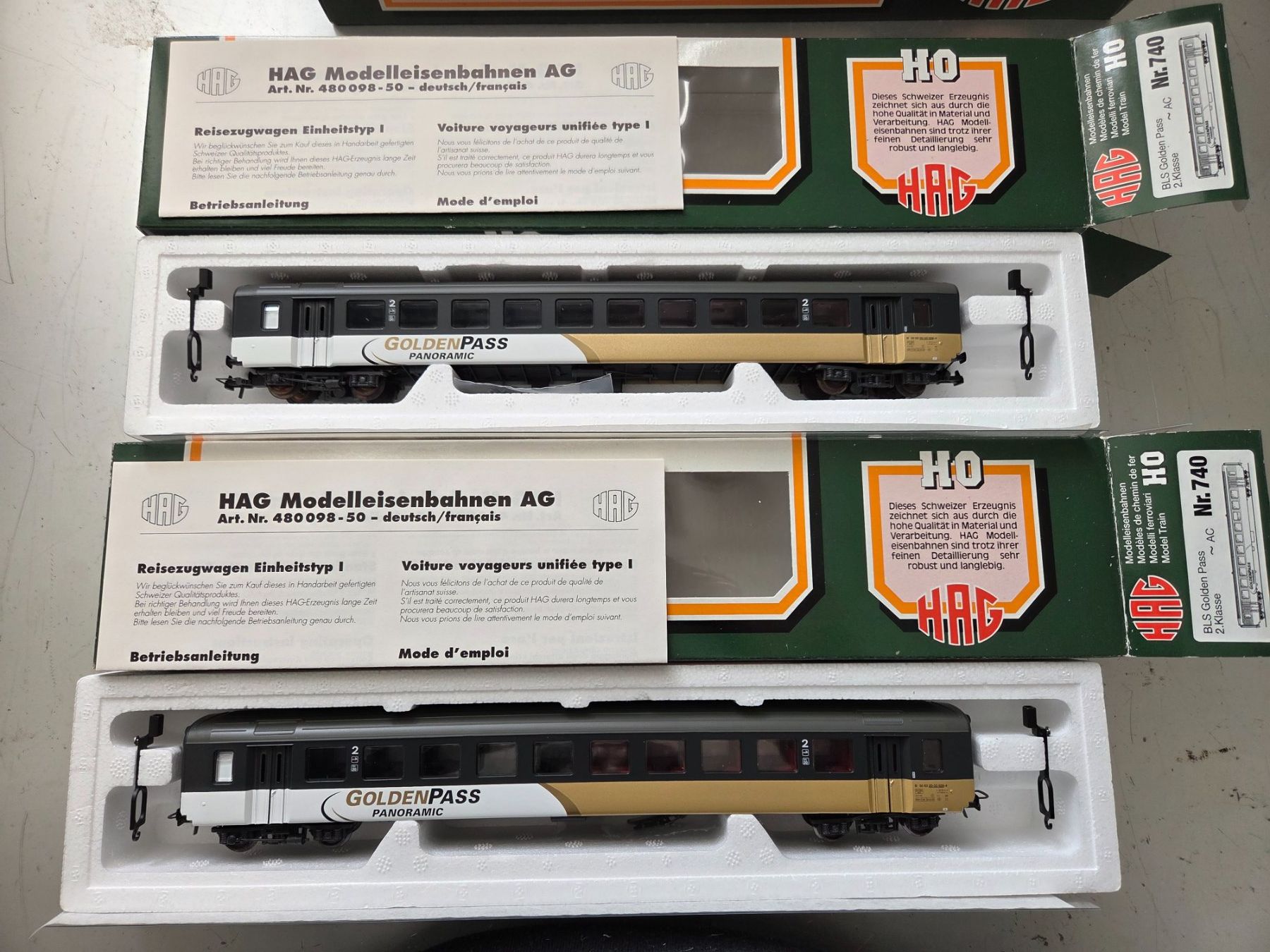 4 HAG BLS Golden Pass Personenwagen (Neu (gemäss Beschreibung)) in Lohn ...