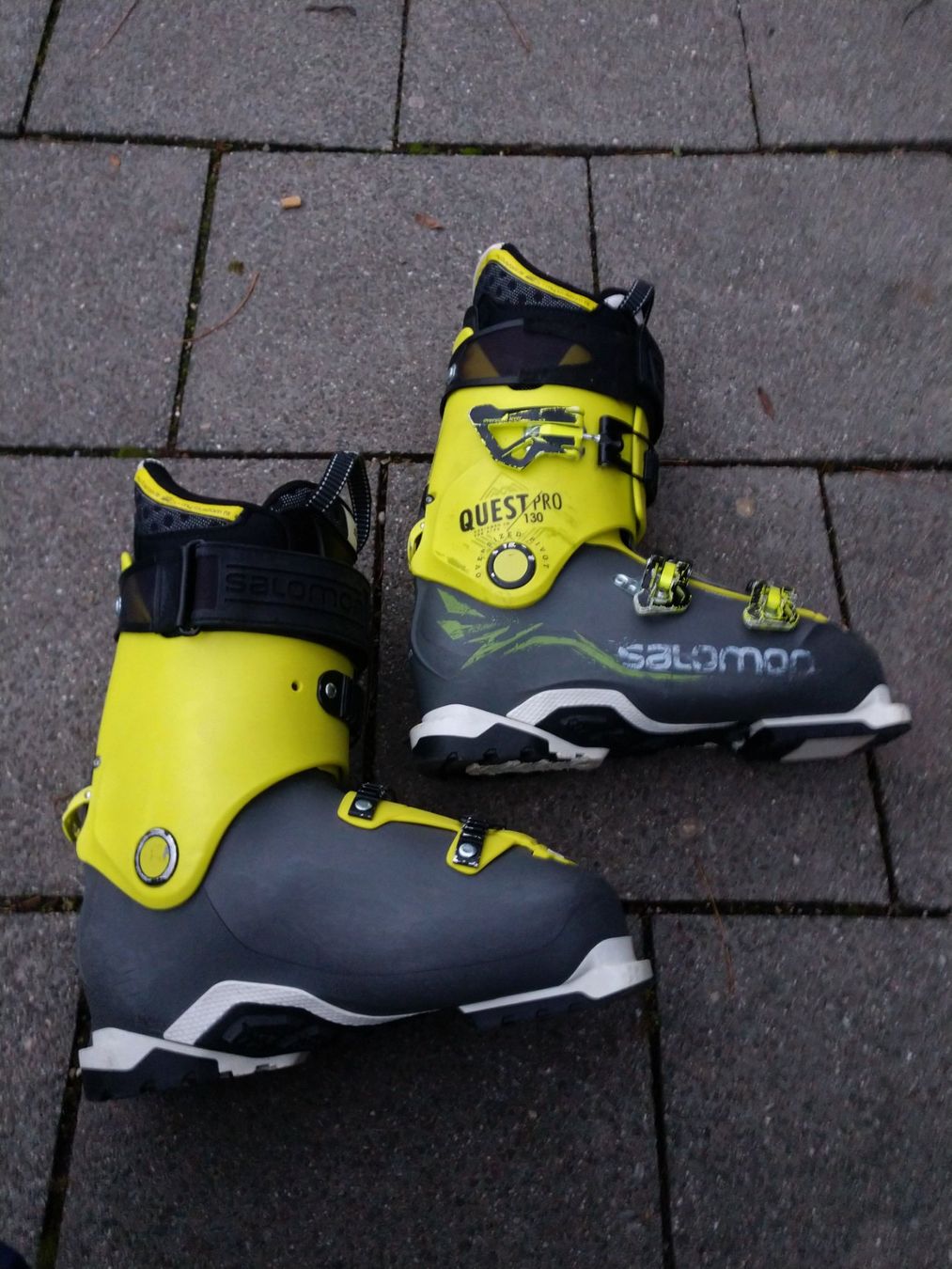 Salomon Quest Pro Skischuhe Gr 28 cm H130 Freeride Gelb Schw (Gebraucht ...