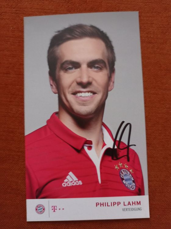 Philipp Lahm Original signierte Autogrammkarte (Gebraucht) in Menziken ...